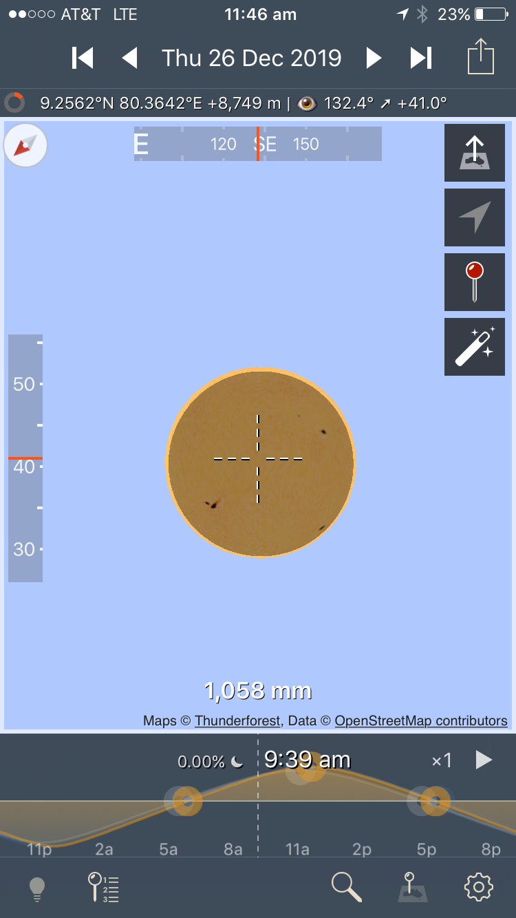 Does the app simulate solar eclipses? – Help Center